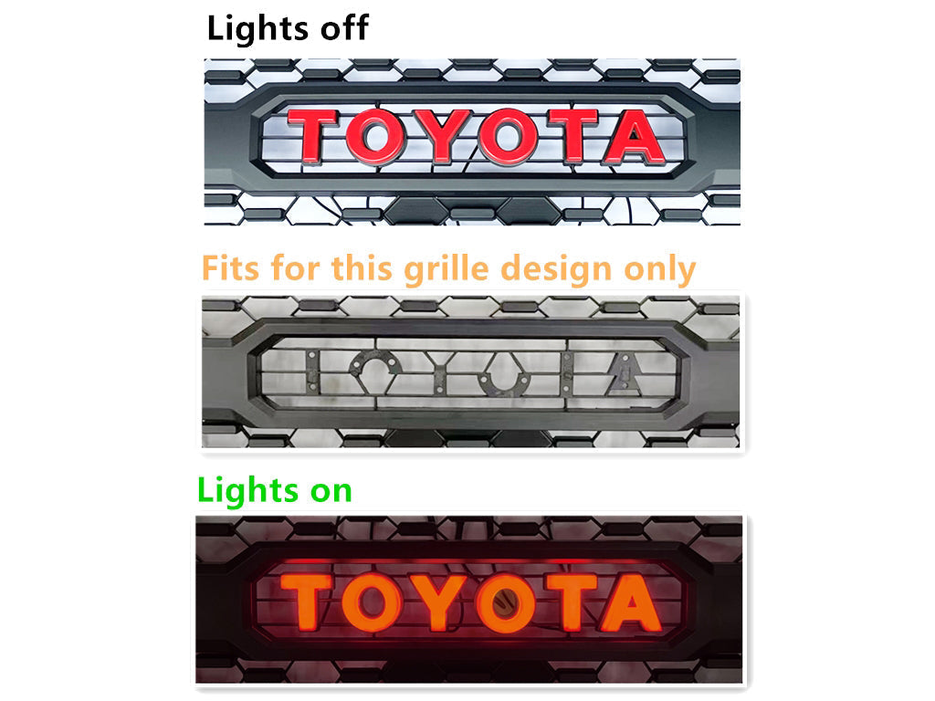 3rd Gen TACOMA TRD PRO Illuminated Letters FIT FOR TOYOTA TACOMA GRILLE ...
